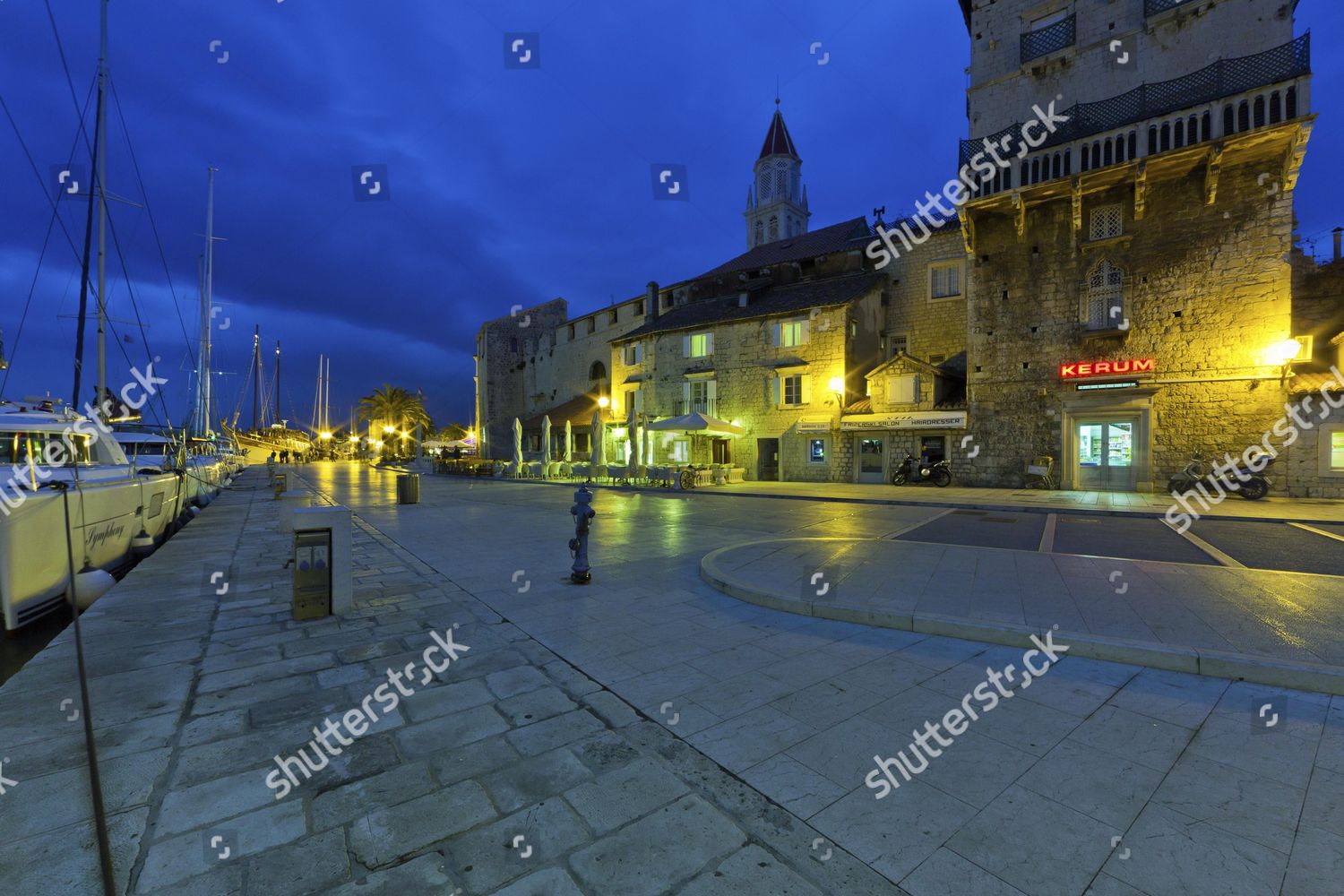 Riva Promenade Palazzo Historic Town Centre Editorial Stock Photo ...