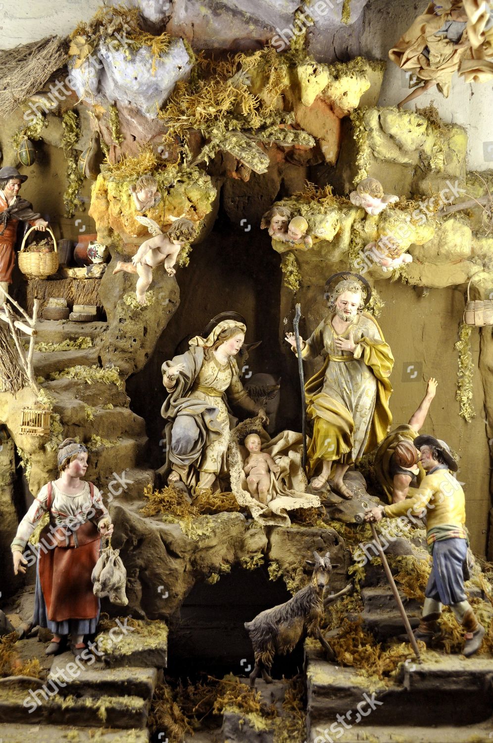 Nativity Scene Museum Benedictine Abbey Montecassino Editorial Stock ...