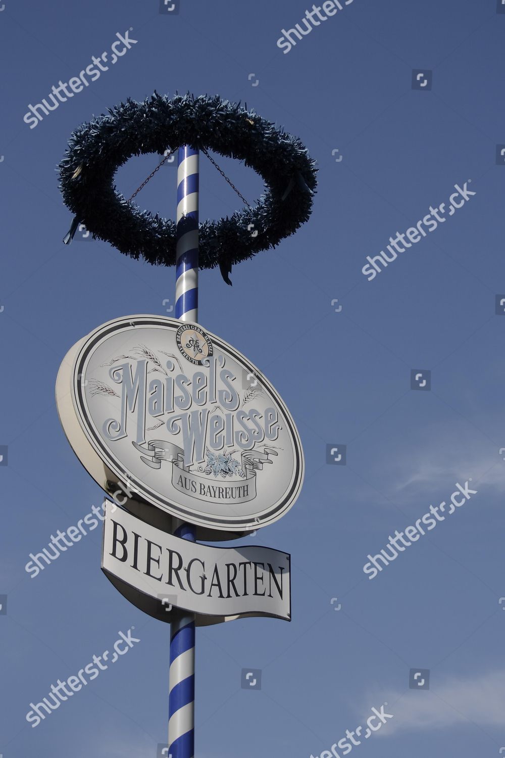 Beer Garden Sign Boppar Upper Middle Editorial Stock Photo - Stock ...