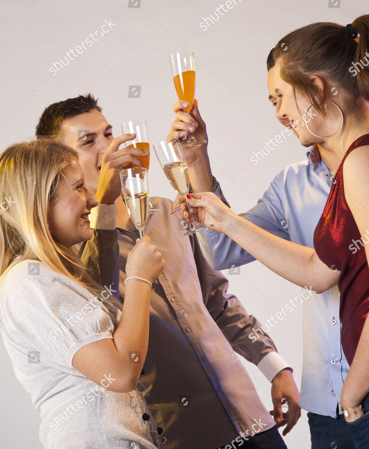 Model Released Group Young People Partying Editorial Stock Photo ...