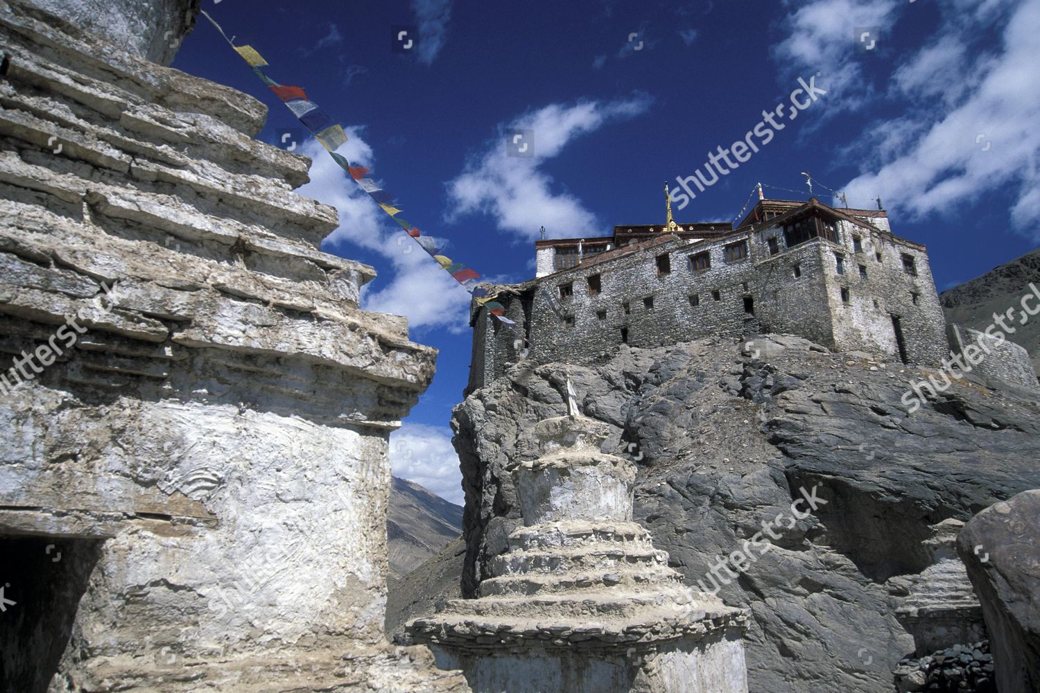 Chorten Bardan Monastery Gelugpa Monastery Near Editorial Stock Photo ...