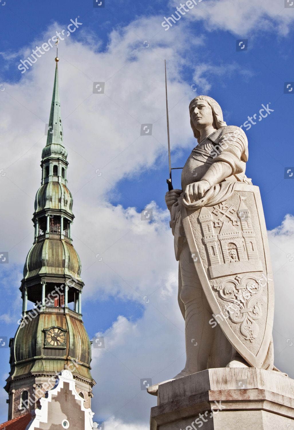 Roland Statue St Roland Symbol Town Editorial Stock Photo - Stock Image ...