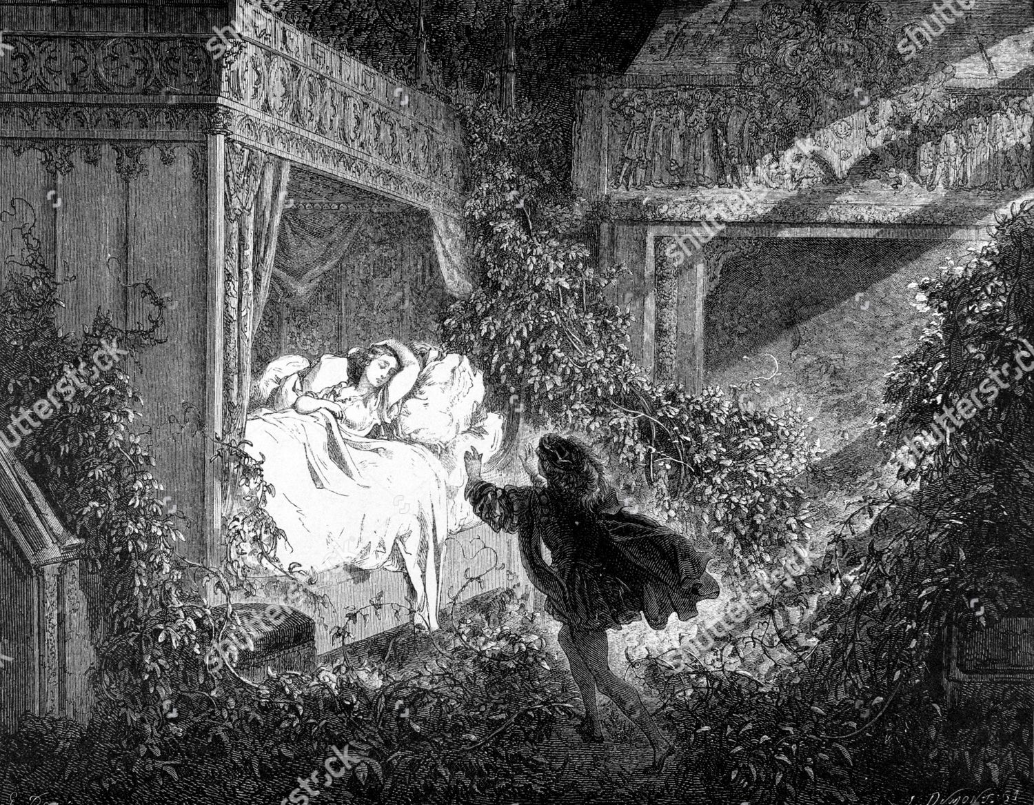 Sleeping Beauty Prince Finds Sleeping Princess Editorial Stock Photo ...