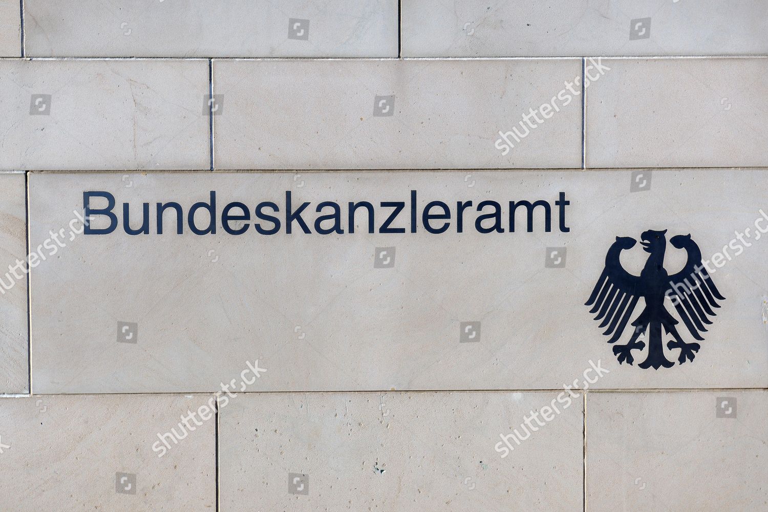 Bundeskanzleramt German Chancellors Office Signage On Editorial Stock ...