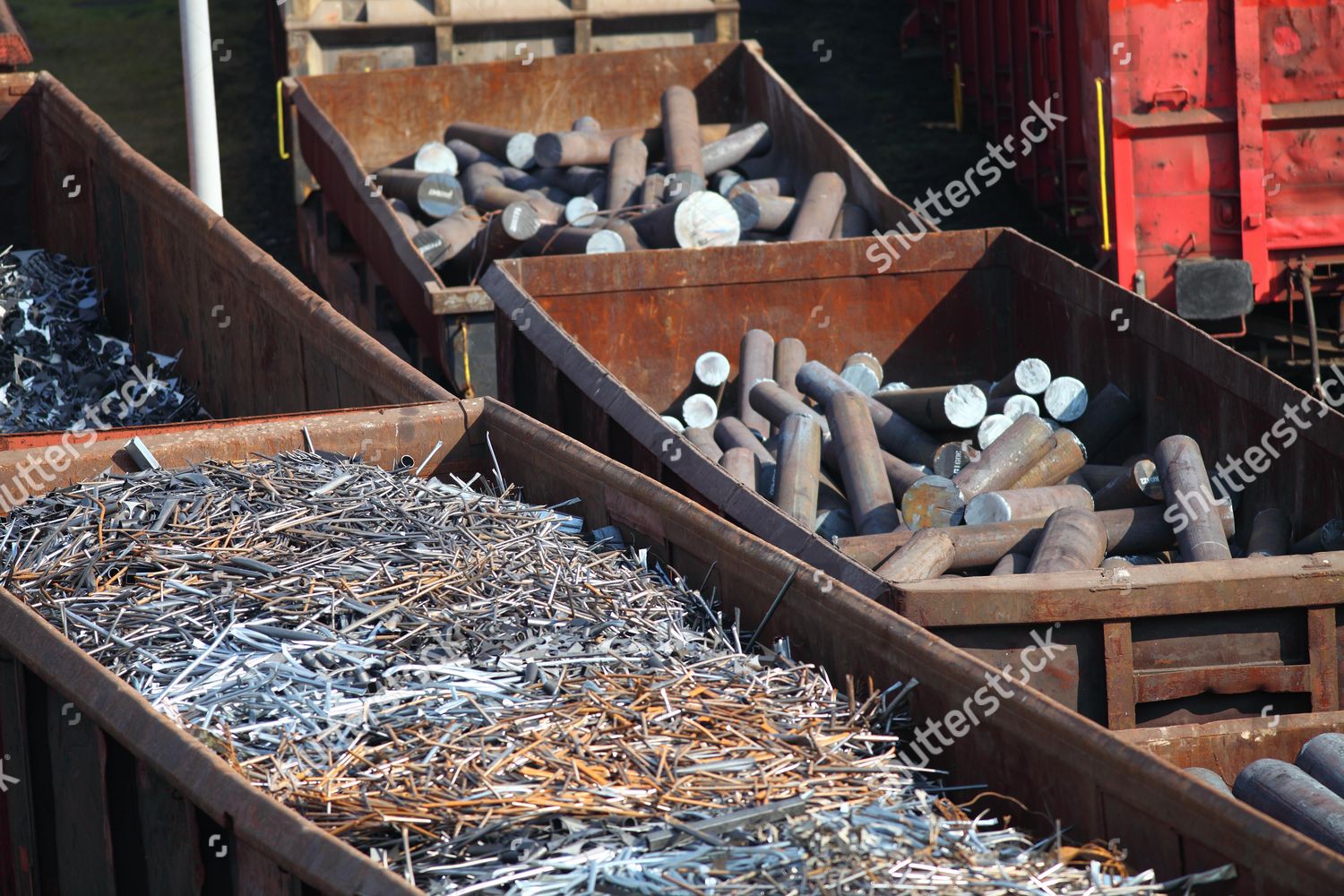 Iron Steel Scrap Being Delivered By Editorial Stock Photo - Stock Image ...