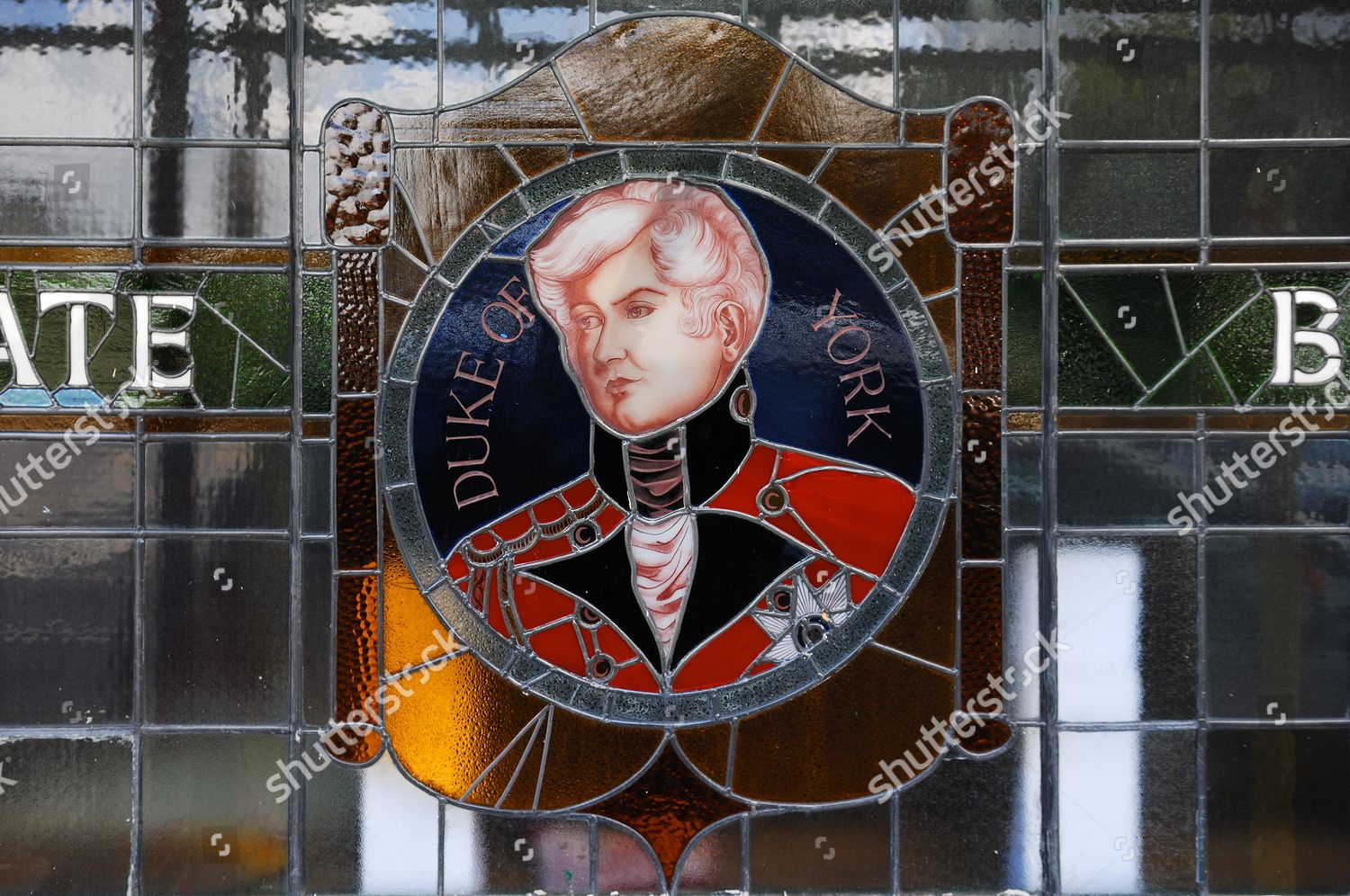 Portrait Duke York On Stained Glass Editorial Stock Photo - Stock Image ...