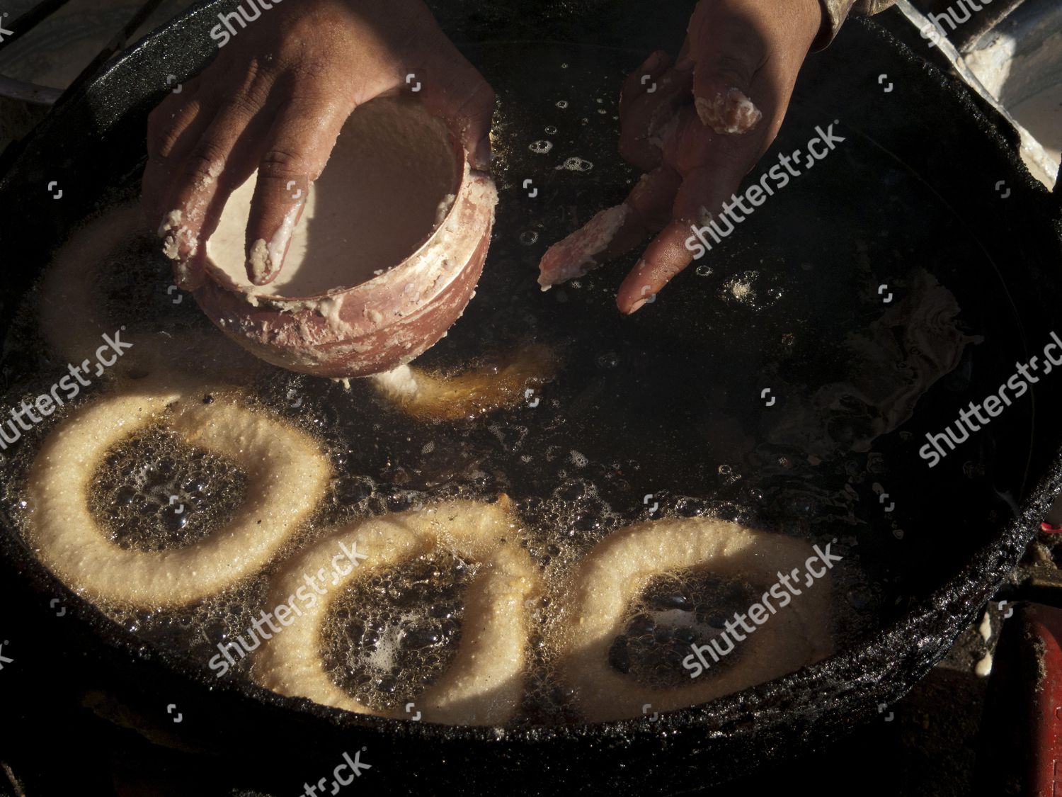 Sel Roti Traditional Deepfried Breakfast Nepali Editorial Stock Photo ...