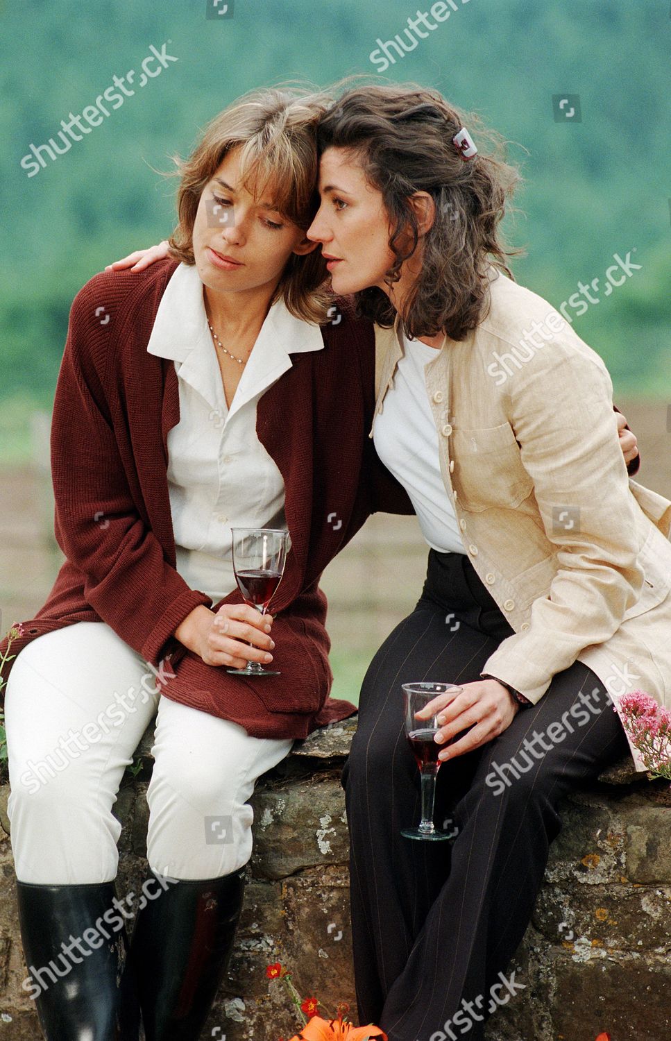 Simone Bendix Left Orla Brady Noahs Editorial Stock Photo - Stock Image ...