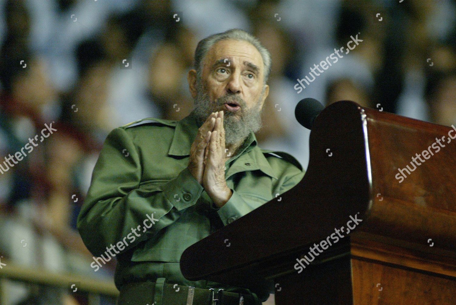 Cuban President Fidel Castro Attends Graduation Editorial Stock Photo ...