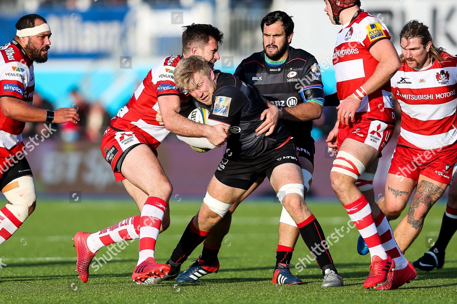 Jackson Wray Saracens Challenged By Mark Editorial Stock Photo - Stock ...