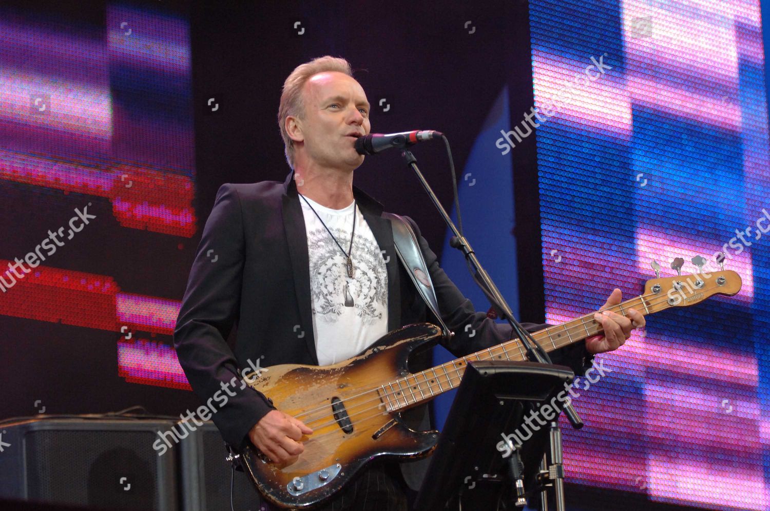 Live8 Concert Hyde Park Sting Editorial Stock Photo - Stock Image ...