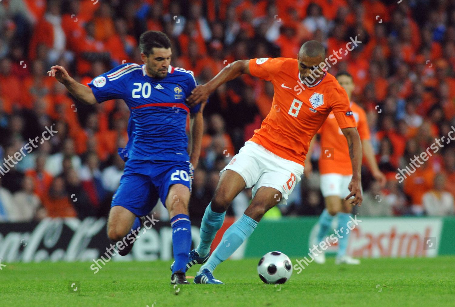 Orlando Engelaar Holland Jeremy Toulalan France Editorial Stock Photo ...