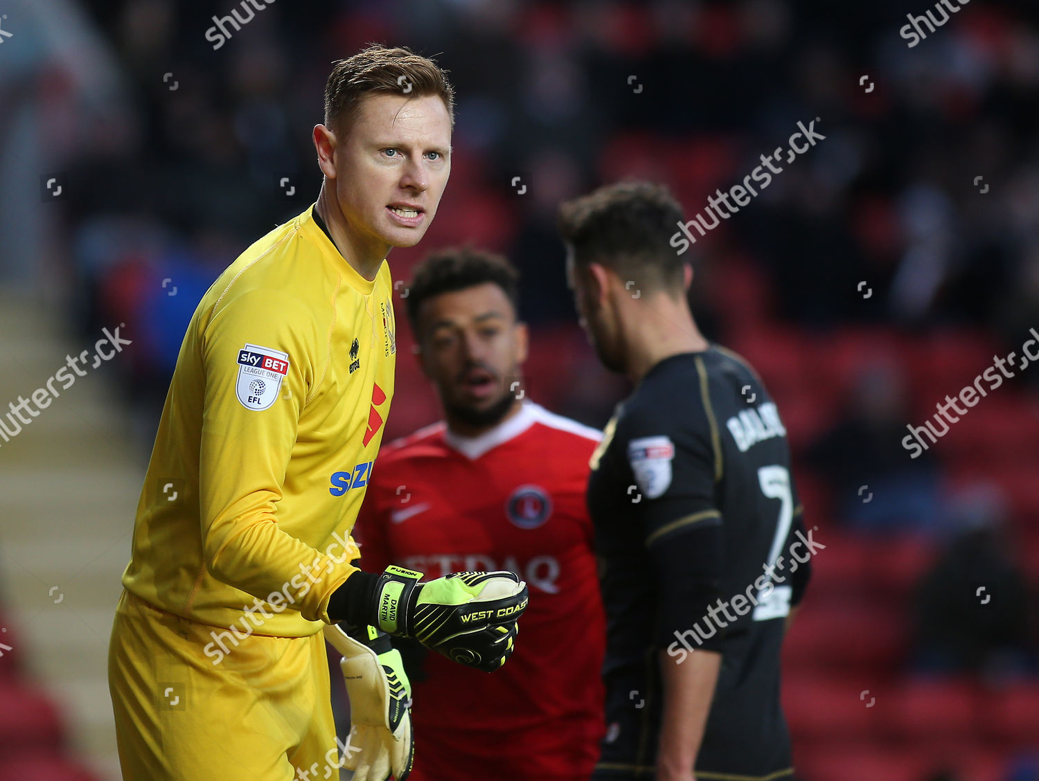 Mk Dons Goalkeeper David Martin During Editorial Stock Photo - Stock ...