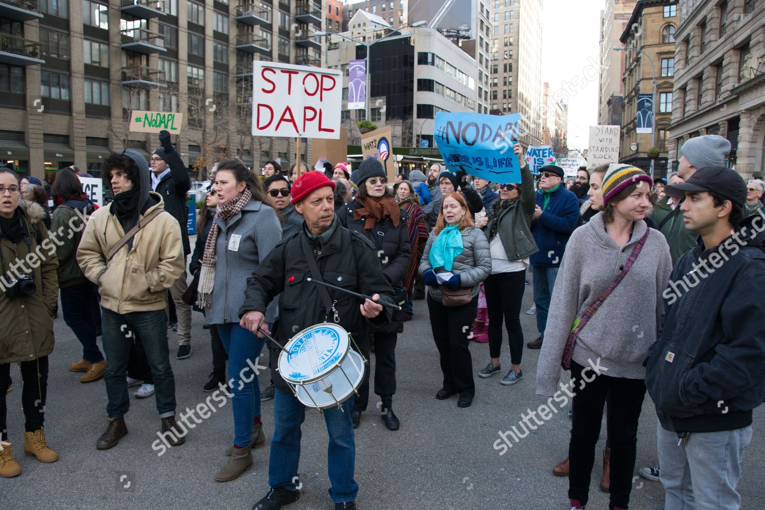March Rally Solidarity Standing Rock Through Editorial Stock Photo ...