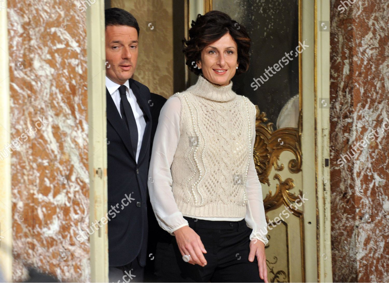 Agnese Landini Matteo Renzi Editorial Stock Photo - Stock Image ...