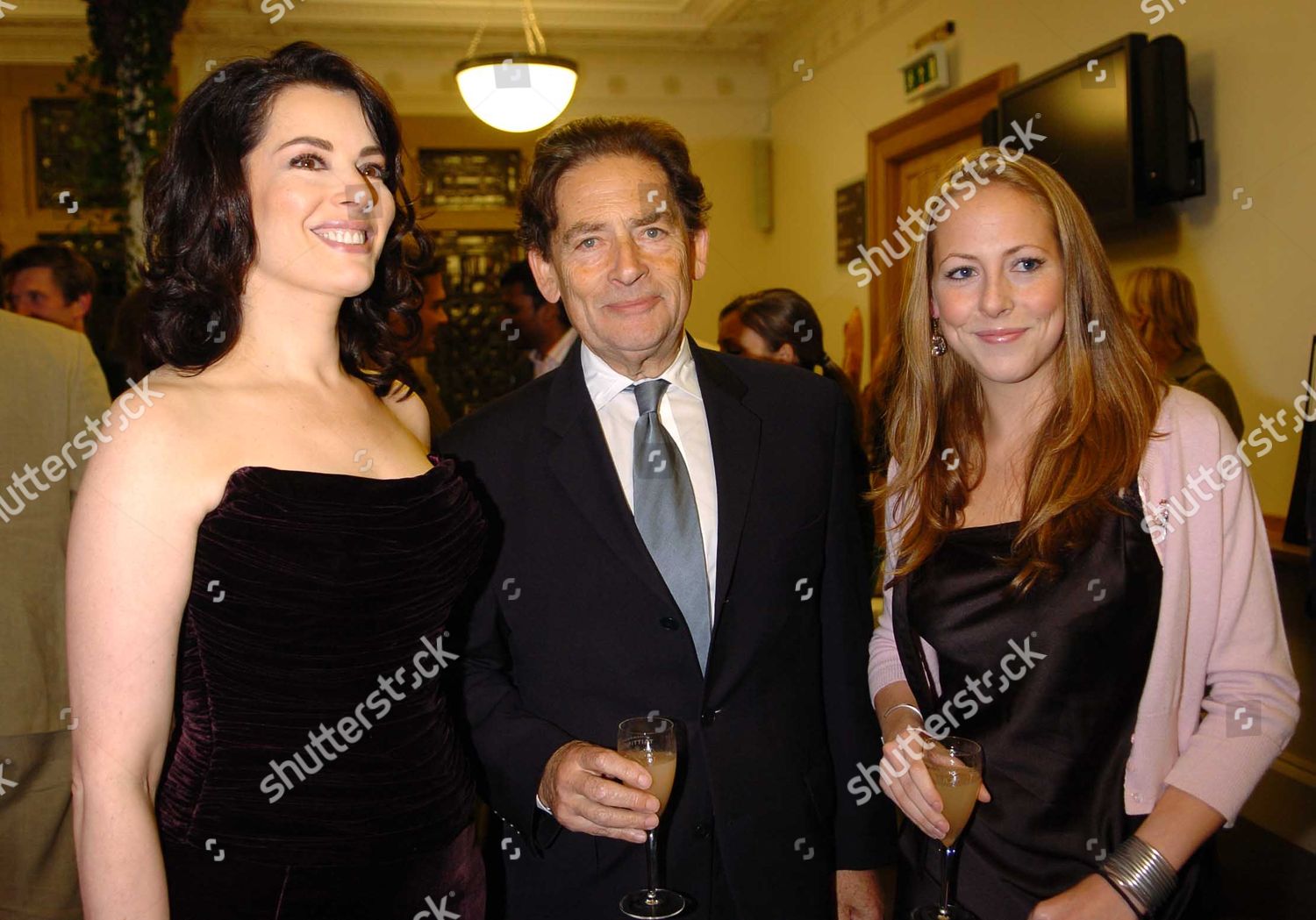 Lord Nigel Lawson His Daughters Nigella Editorial Stock Photo - Stock ...
