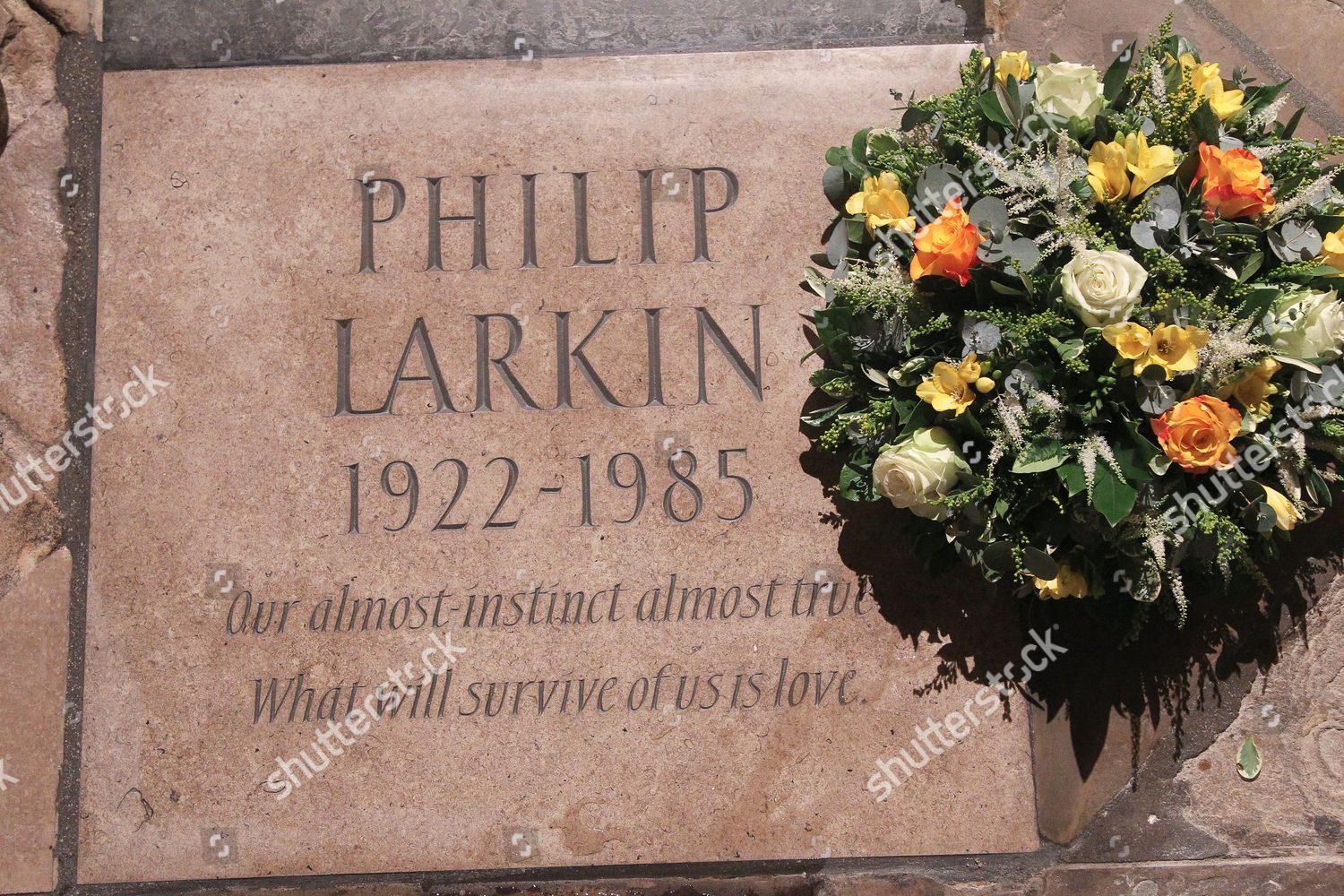 Memorial Philip Larkin Poets Corner Westminster Editorial Stock Photo ...
