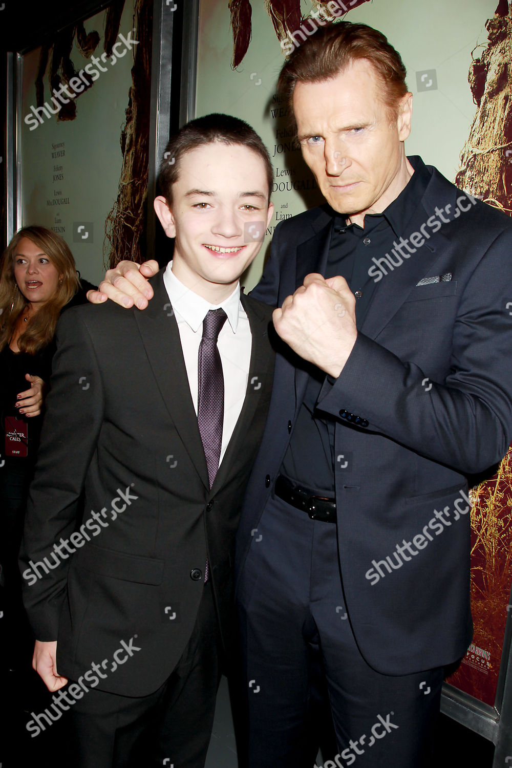 Lewis Macdougall Liam Neeson Editorial Stock Photo - Stock Image ...