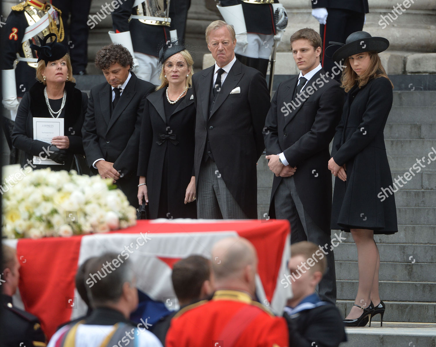 True Blue Lady Thatchers Funeral St Editorial Stock Photo - Stock Image ...