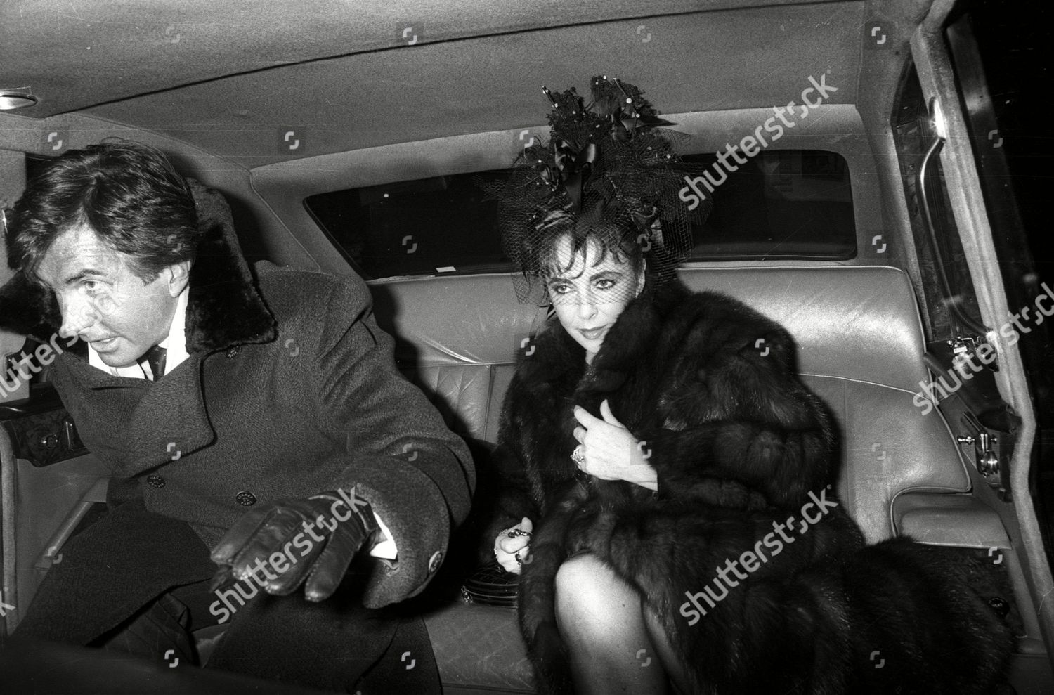 George Hamilton Elizabeth Taylor Leave Annabels Editorial Stock Photo ...
