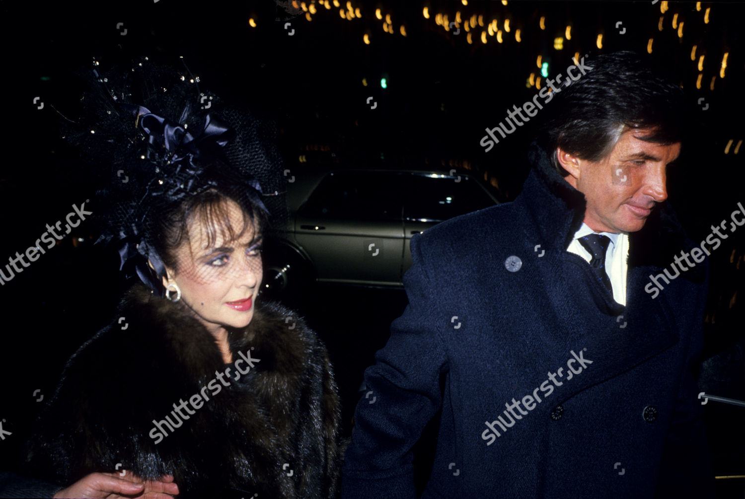 George Hamilton Elizabeth Taylor Leave Annabels Editorial Stock Photo ...