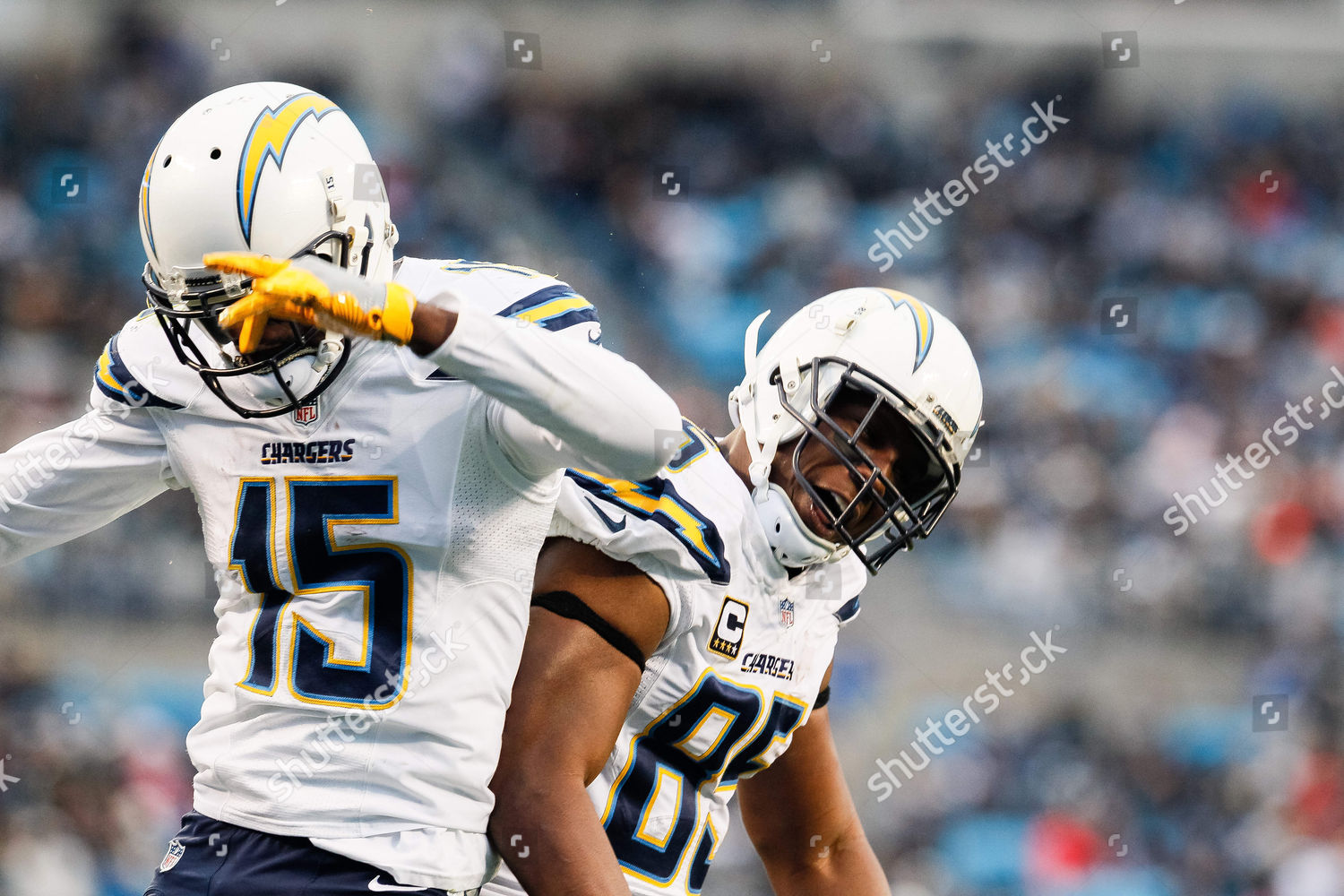 Dontrelle Inman 15 Celebrates Tight End Editorial Stock Photo - Stock ...
