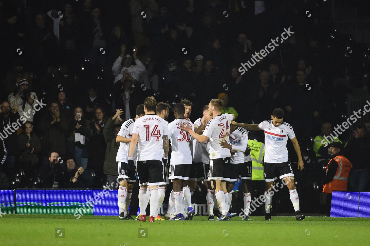 Fulham Players Celebrate Fulham Fc Forward Editorial Stock Photo ...