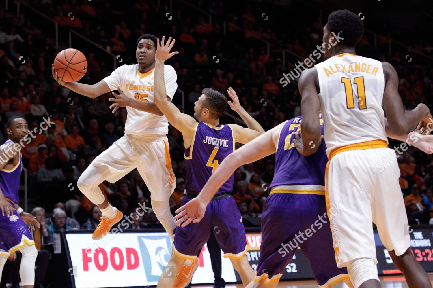 Tennessee Guard Detrick Mostella 15 Shoots Editorial Stock Photo ...