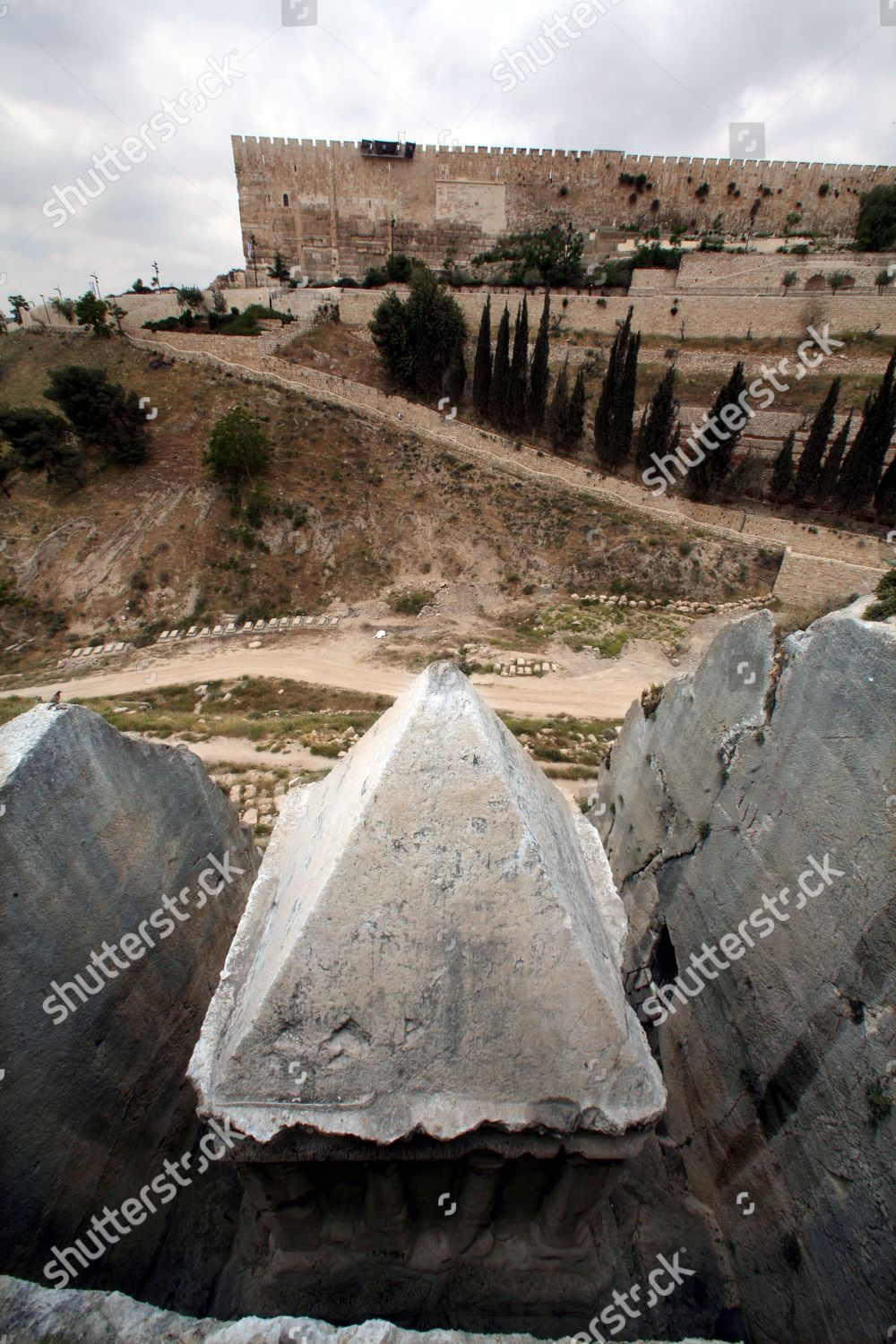 View Old City Walls Grave Absalom Editorial Stock Photo - Stock Image ...