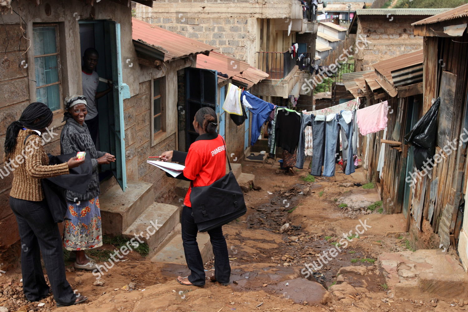 Enumerator Asks Resident Kangemi High Density Editorial Stock Photo ...