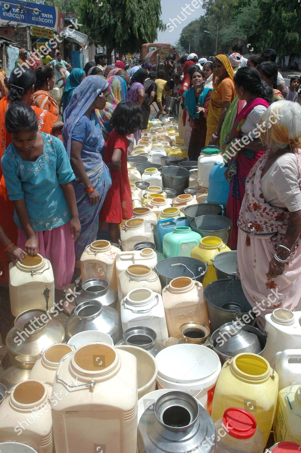 People Gather Get Drinking Water Water Editorial Stock Photo - Stock ...