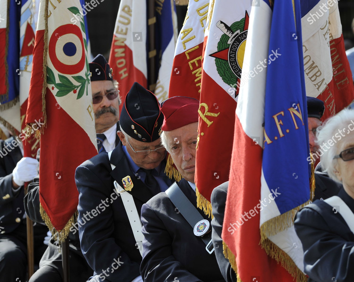 Flag Bearers Rest During Ceremony Marking Editorial Stock Photo - Stock ...