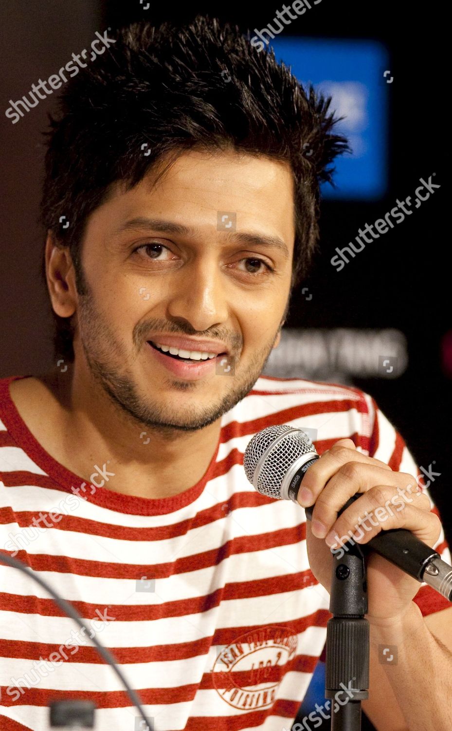 Indian Actor Riteish Deshmukh Speaks Press Editorial Stock Photo ...