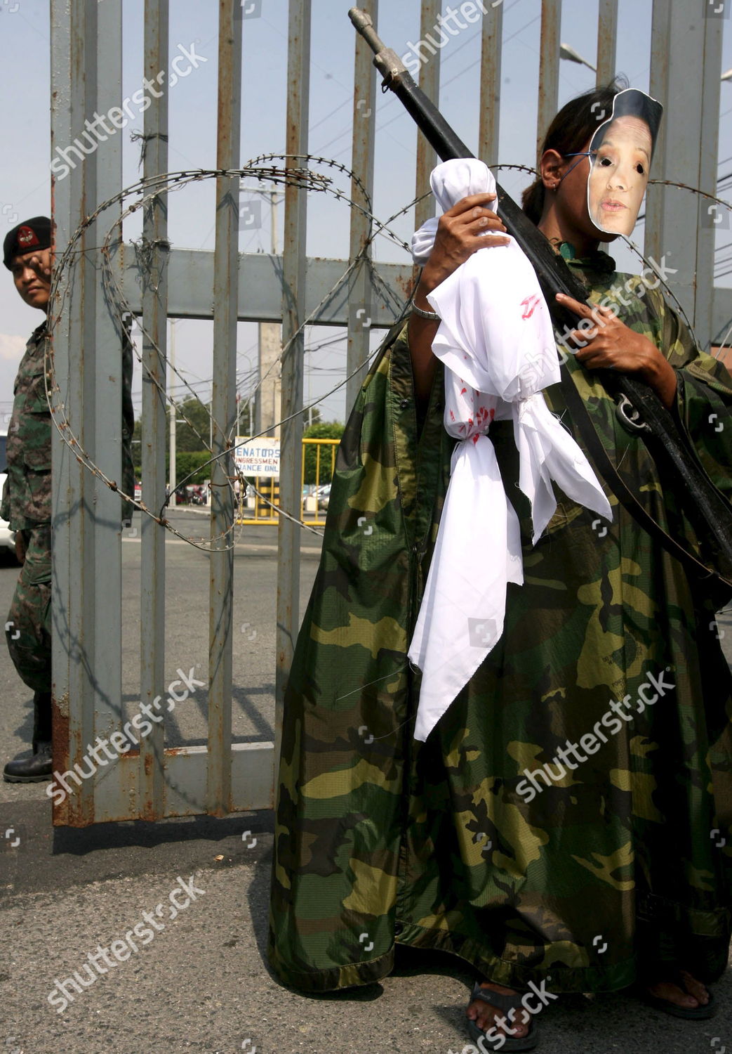 Filipino Protester R Disguised Philippine President Editorial Stock ...