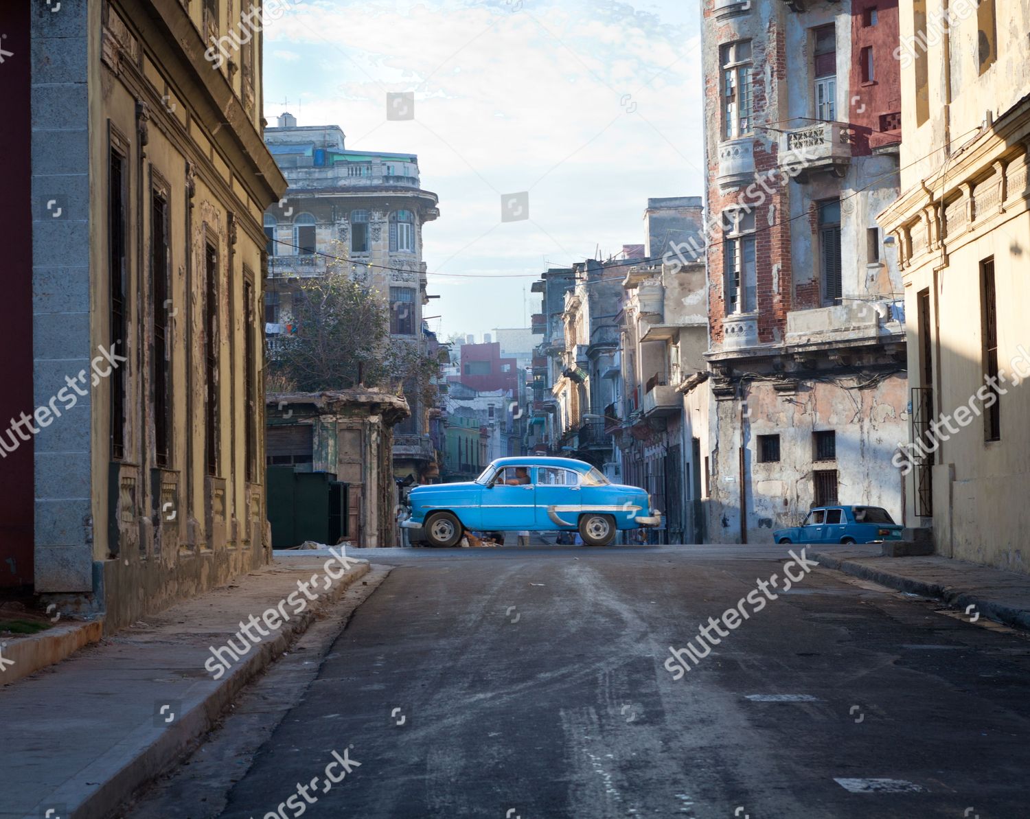 Classic Car Street Scene Editorial Stock Photo - Stock Image | Shutterstock