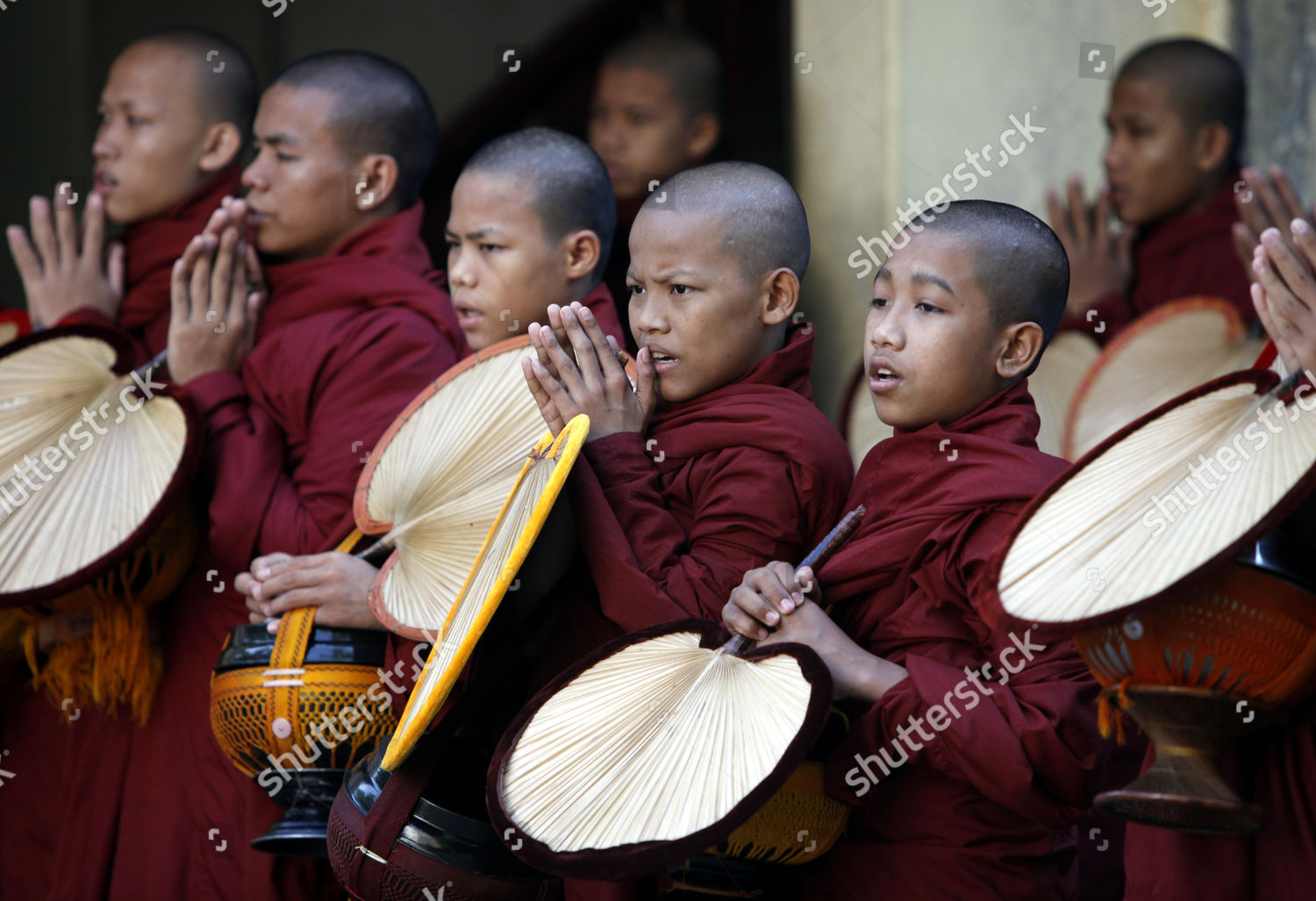 Myanmar Burma Buddhist Monks Moments Before Editorial Stock Photo ...