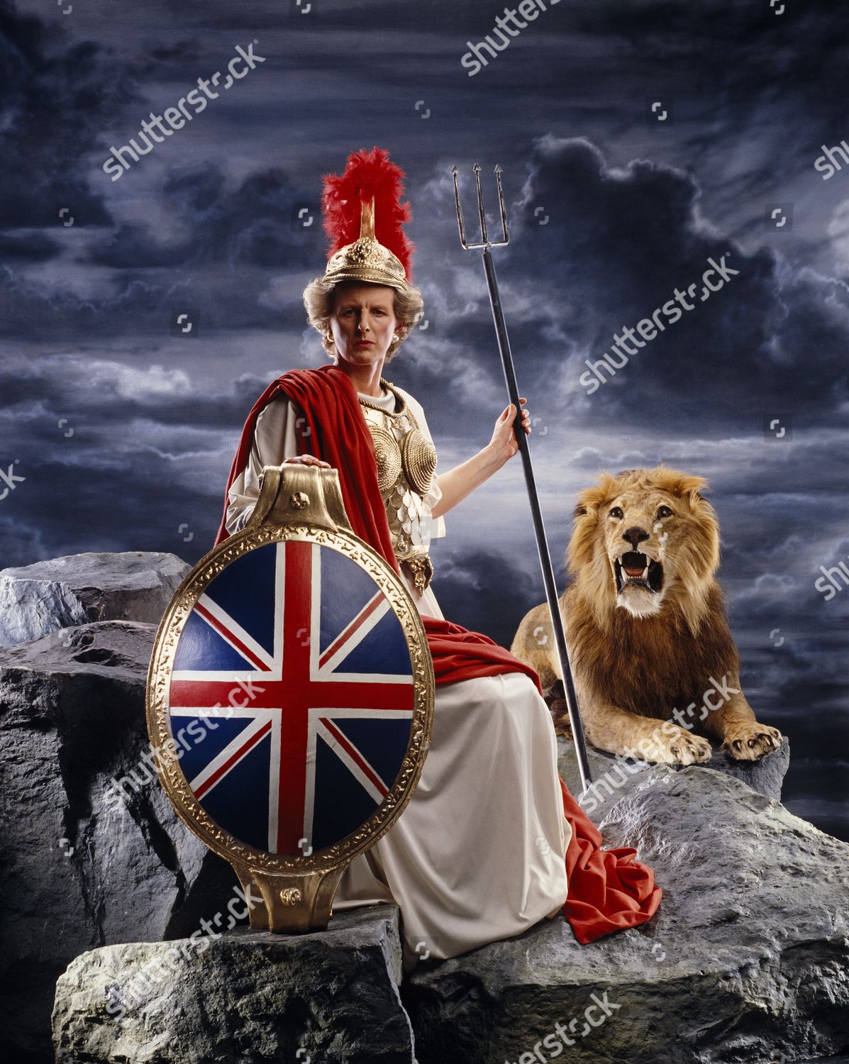 Model Released Margaret Thatcher Lookalike Boadicea - Foto de stock de ...