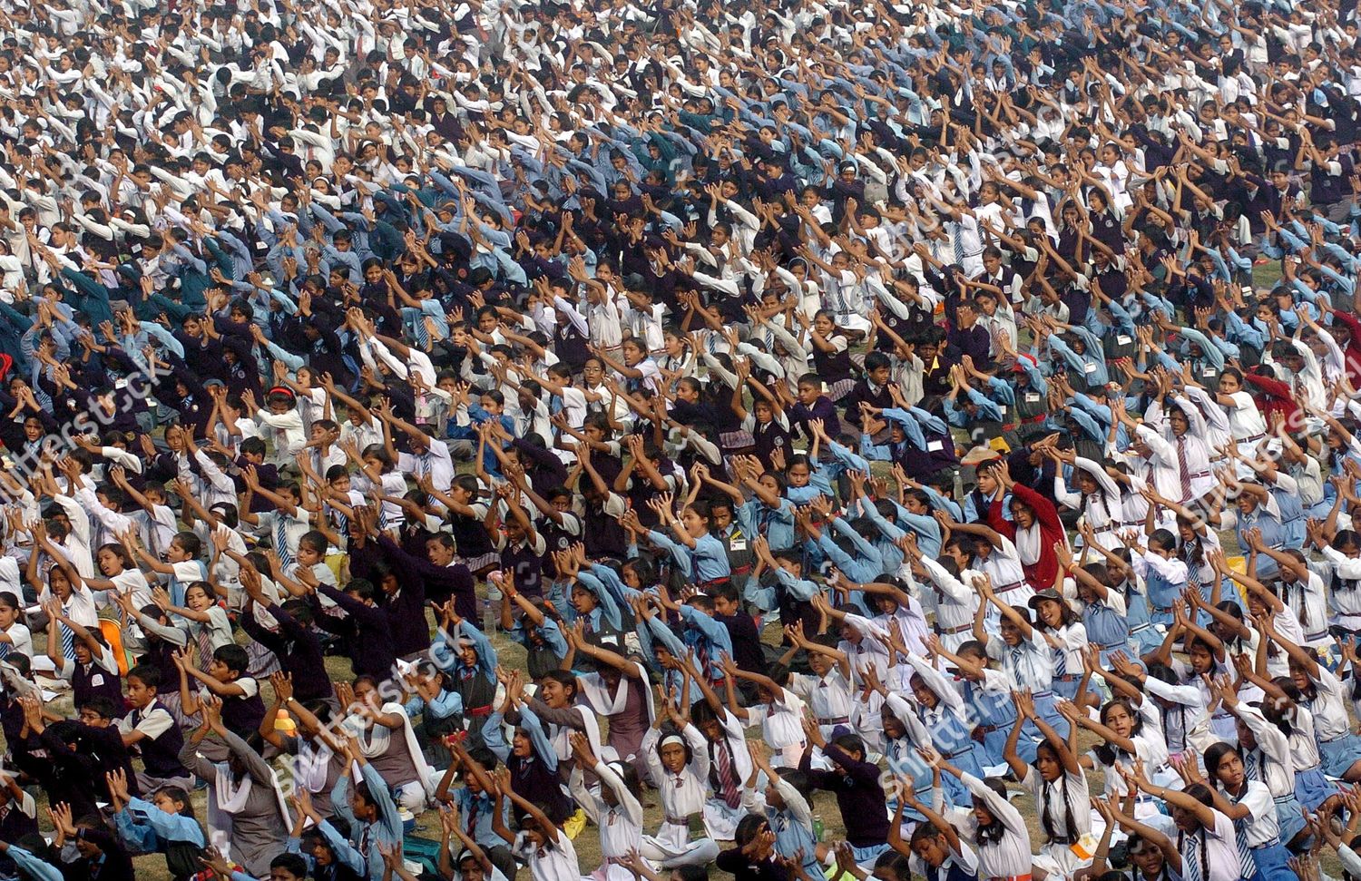 School Children Clap Their Hands Luckhnow Editorial Stock Photo - Stock ...