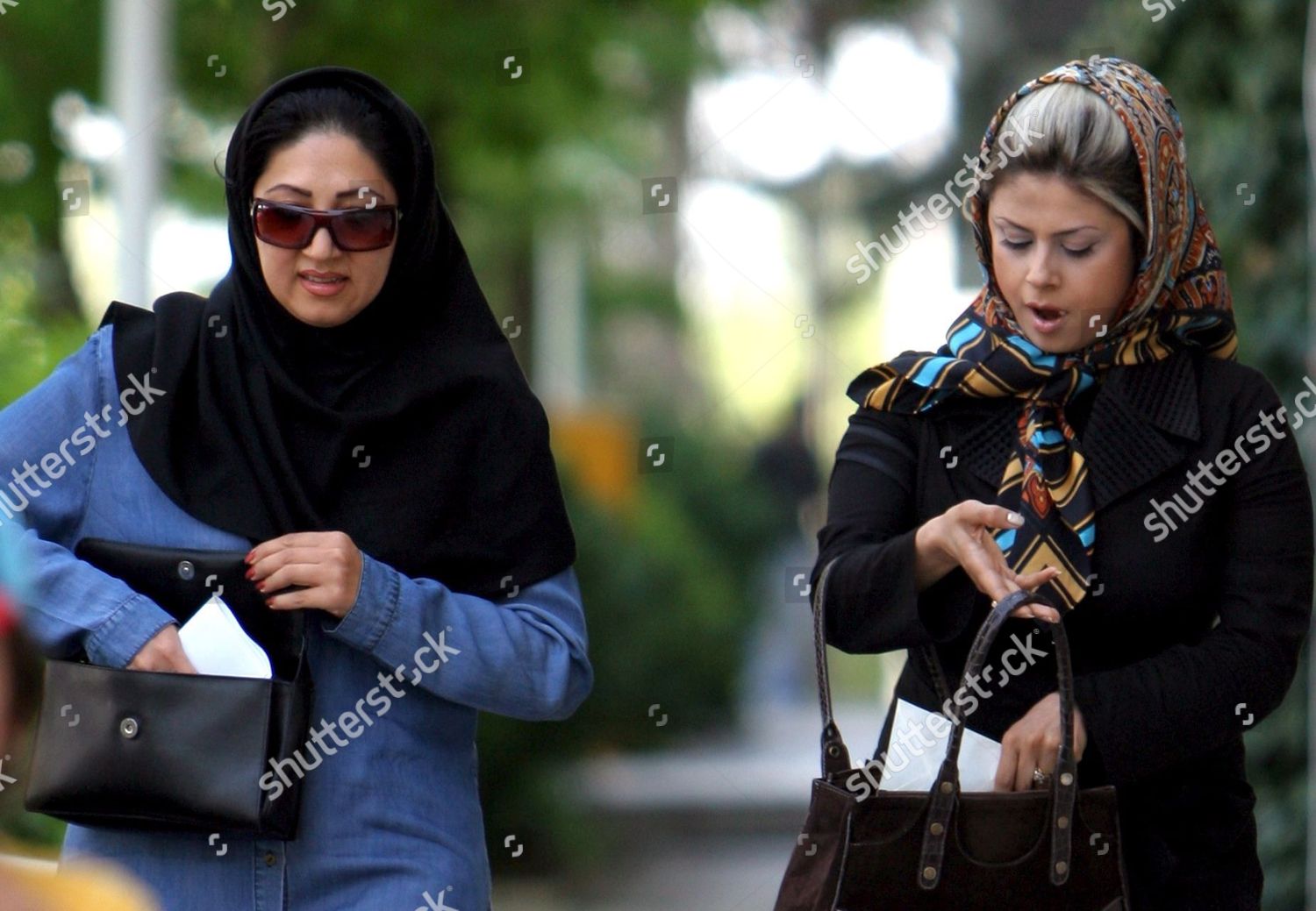 Iranian Women Walking Street Capital Tehran Editorial Stock Photo ...