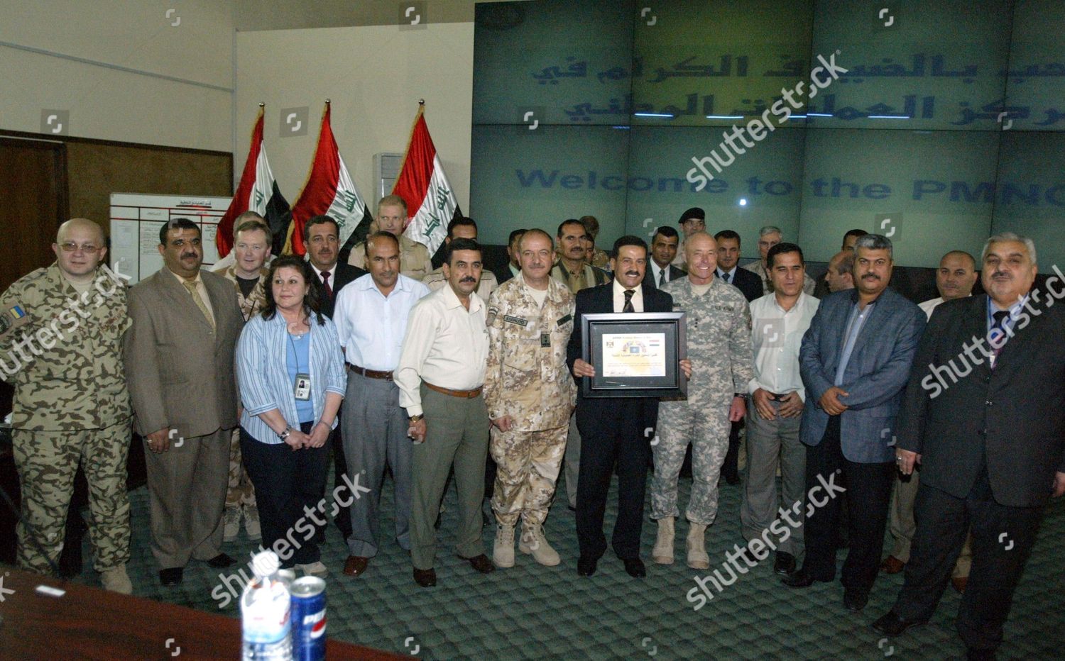 Us Iraqi Officers Poses Photo During Editorial Stock Photo - Stock ...