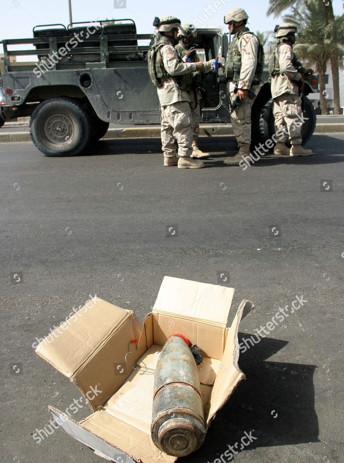 Us Soldiers Stand Alongside Their Humvee Editorial Stock Photo - Stock ...