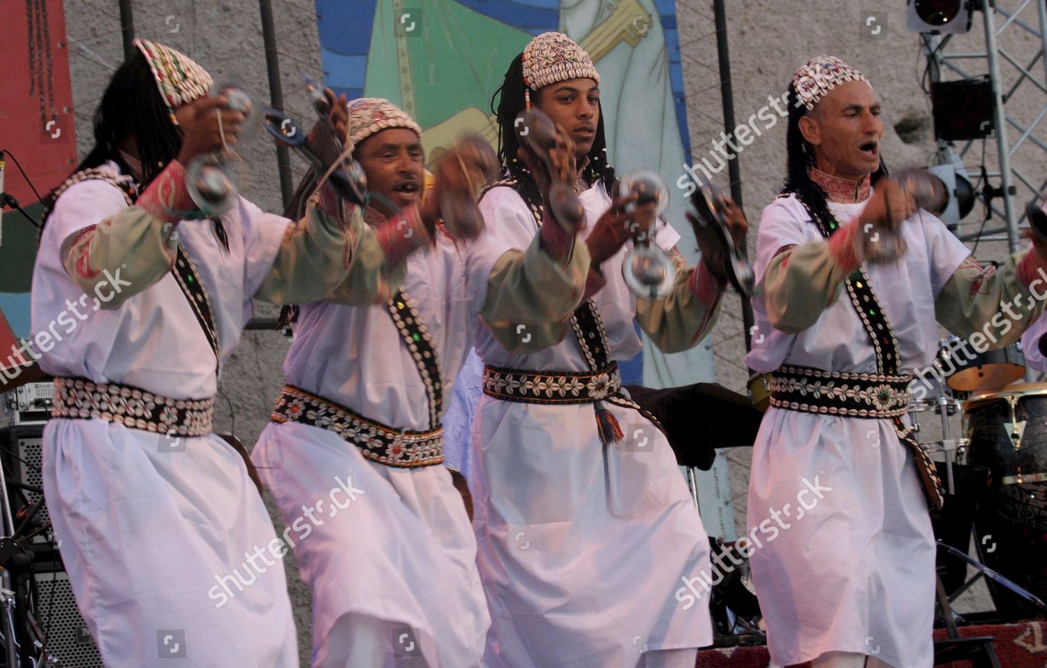 Moroccan Gnaoua Gnawa Musicians Perform During Editorial Stock Photo ...