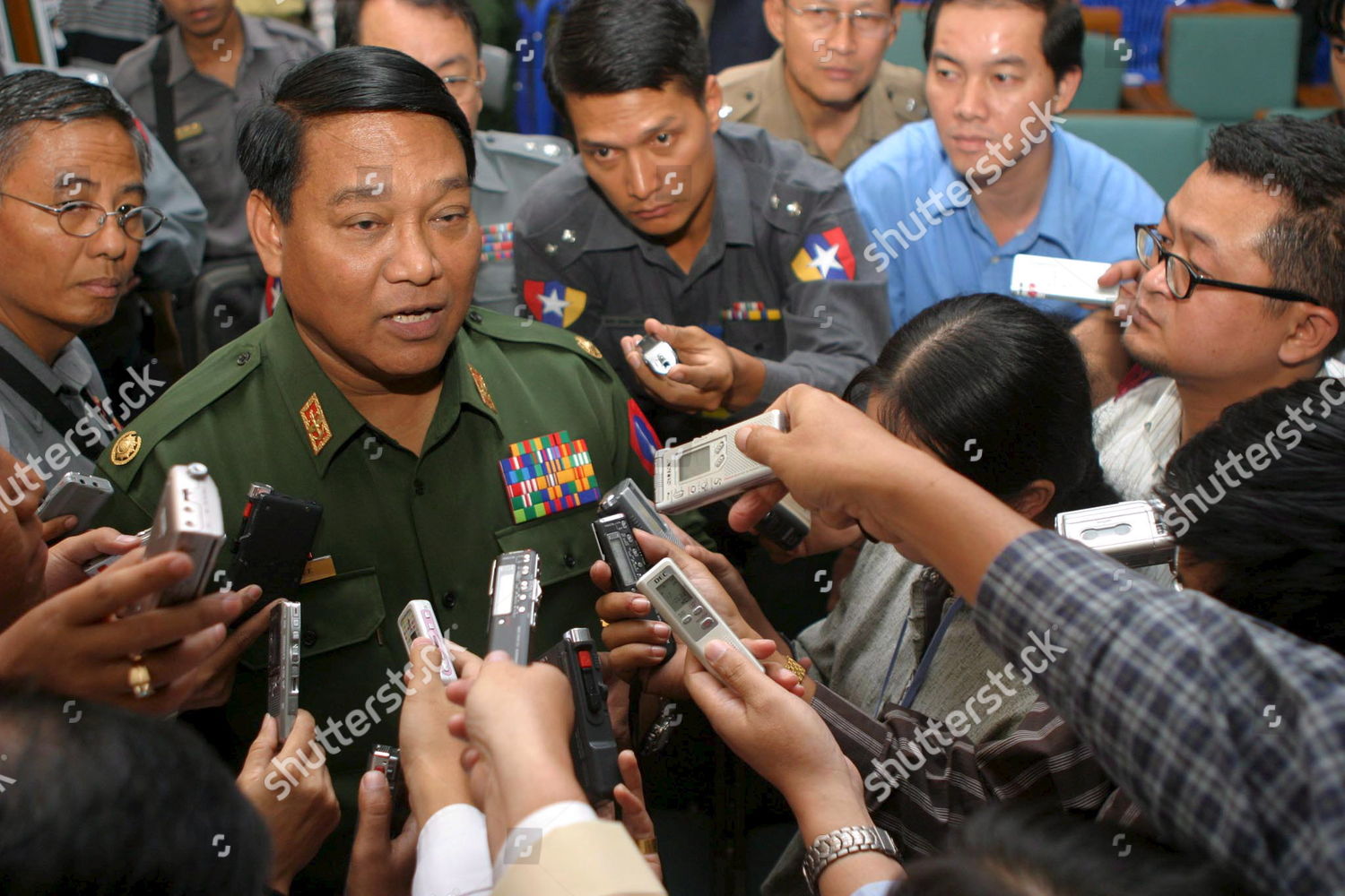 Myanmar Police Chief Brigadier Khin Ye Editorial Stock Photo - Stock ...