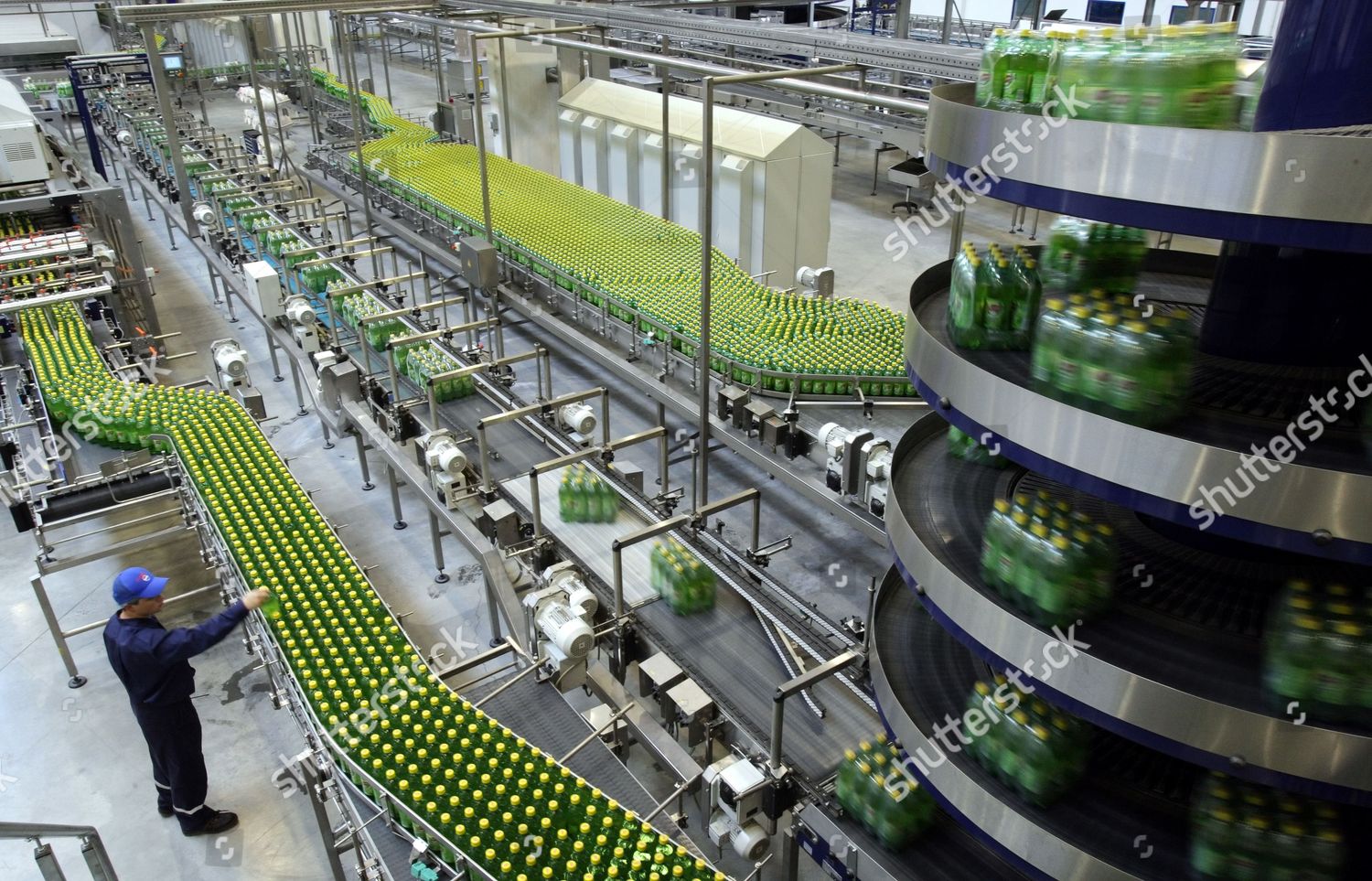 Staff Works Conveyor Pepsico Beverages Bottling Editorial Stock Photo ...