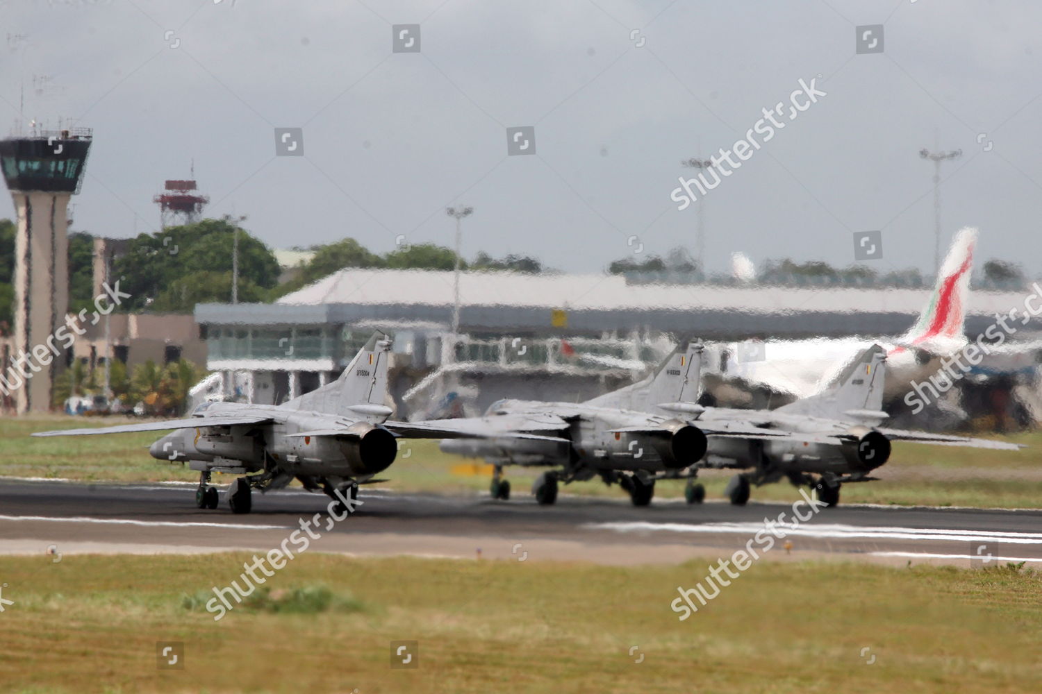 Three Israelibuilt Kfir Fighter Craft Sri Editorial Stock Photo - Stock ...
