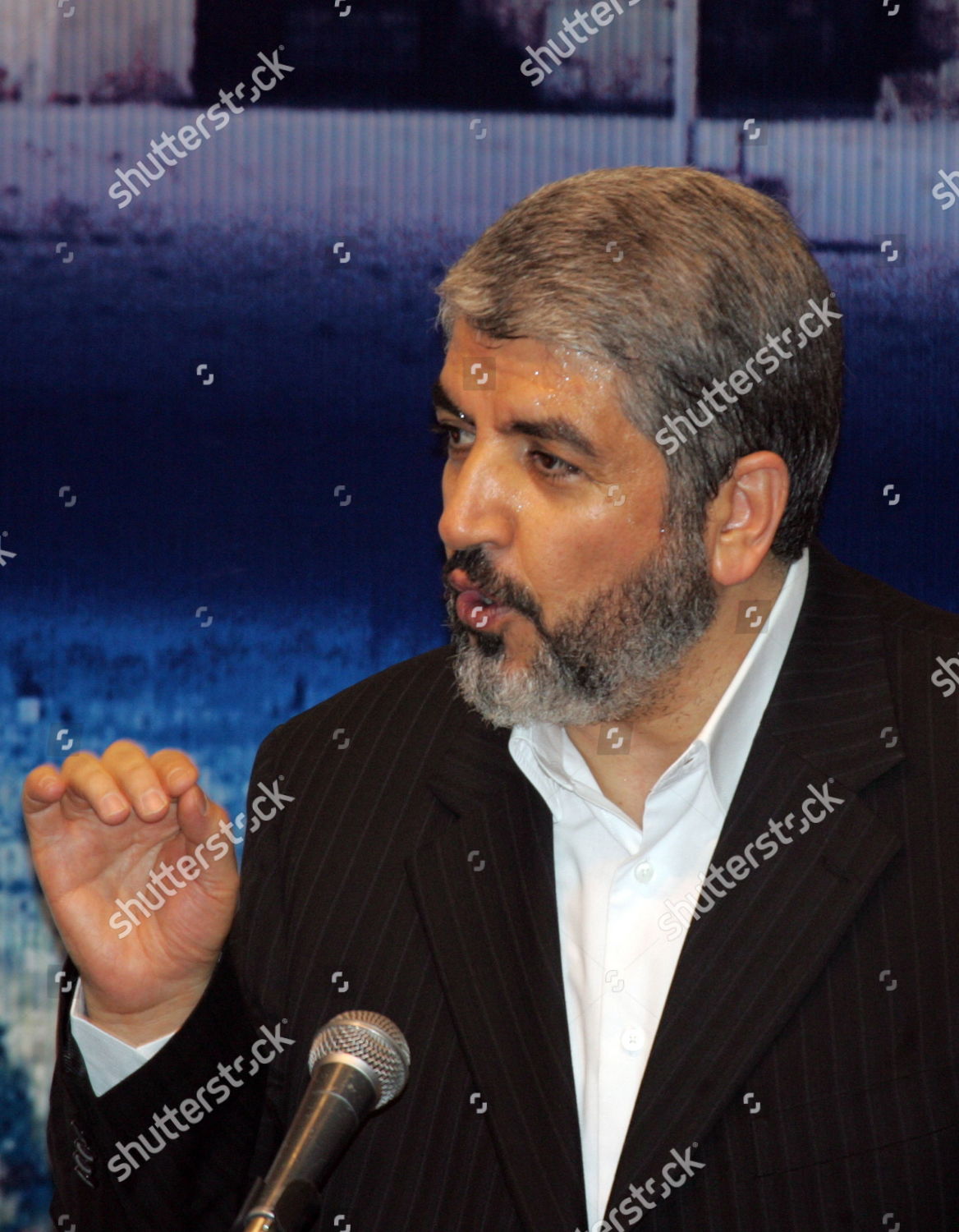 Hamas Political Leader Khaled Mashaal Delivers Editorial Stock Photo ...