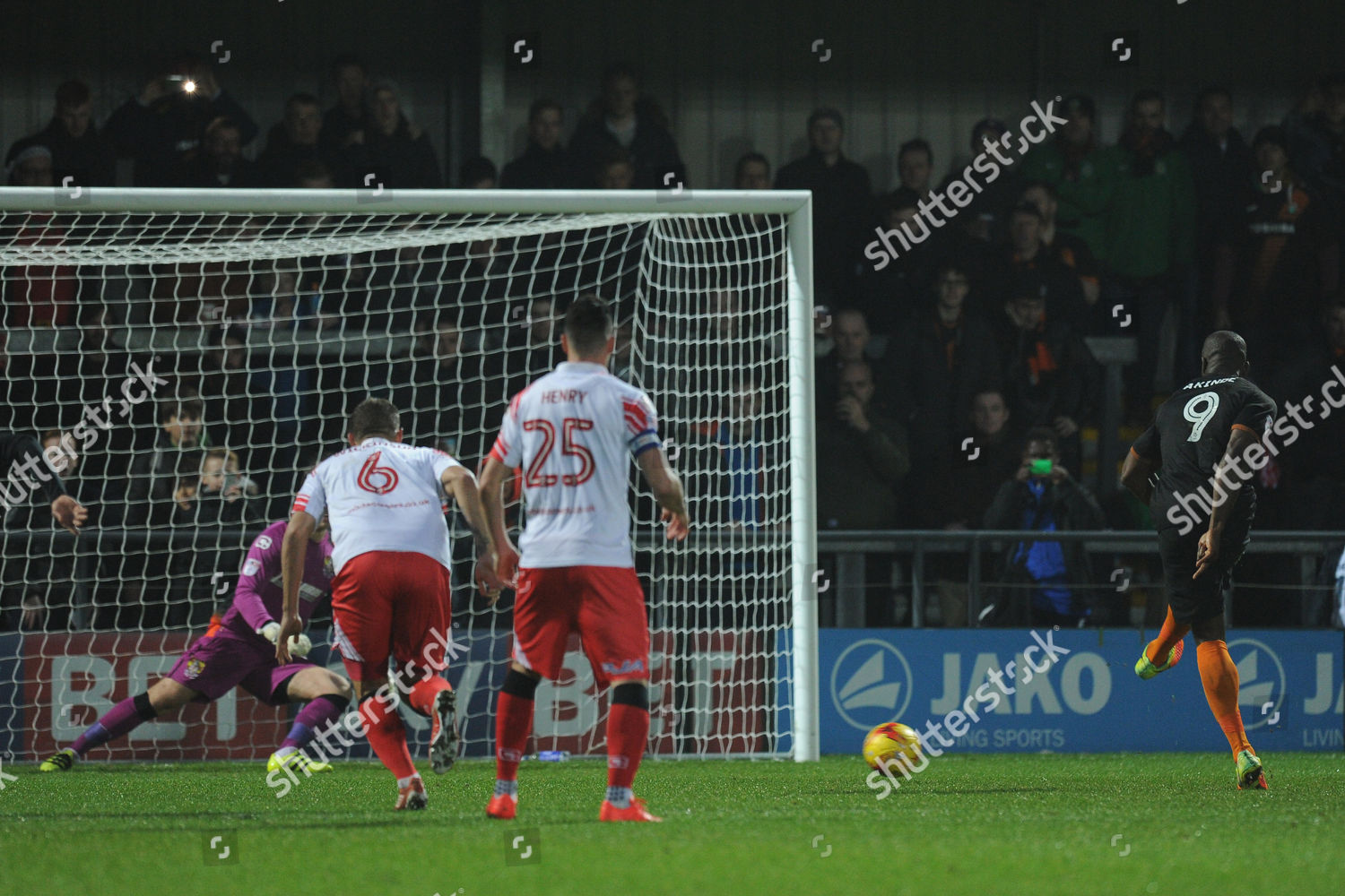 Barnets John Akinde Scores His Teams Editorial Stock Photo - Stock ...