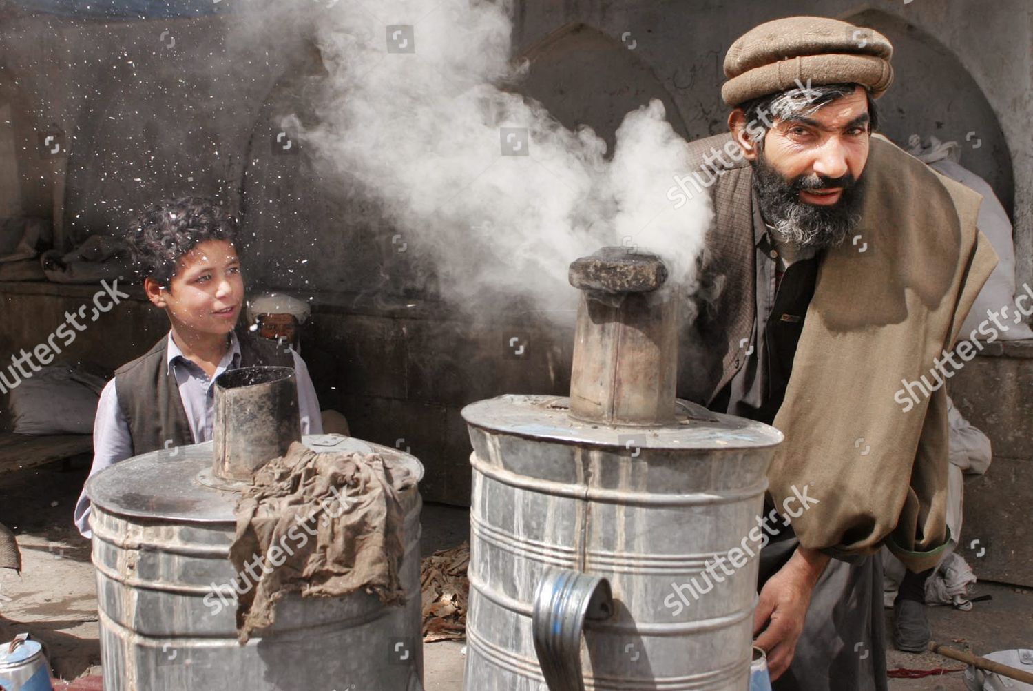 Afghan Tea Shop Keeper Prepares Traditional Editorial Stock Photo ...