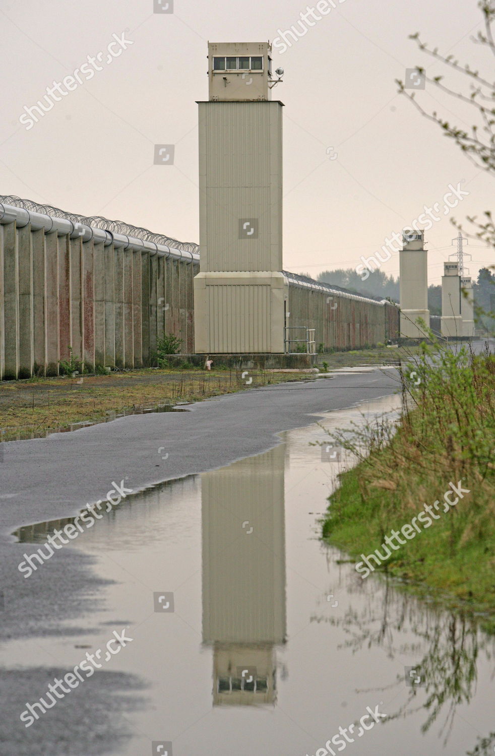 View Watch Towers Prison Walls Seen Editorial Stock Photo - Stock Image ...