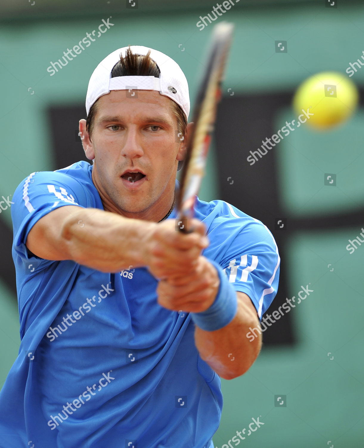 Juergen Melzer Austria Returns Sergio Roitman Editorial Stock Photo ...